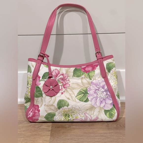 Fossil | Bags | Vintage Fossil Woven Straw Multi Color Floral Hobo ...